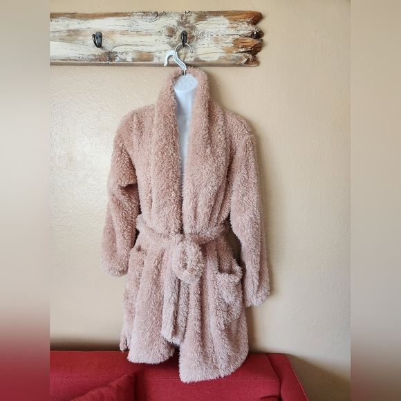 Other | Furry Pink Bath Robe | Poshmark